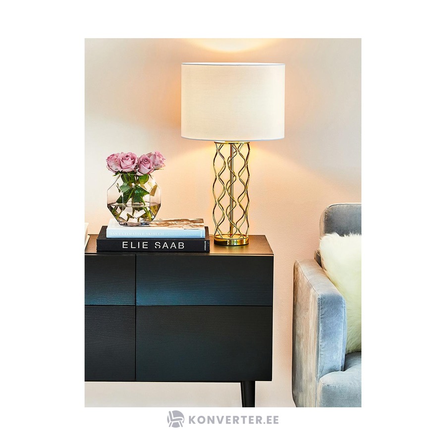 Valge-Kuldne Laualamp Adelaide (Anderson) - Konverter Sisustuskeskus